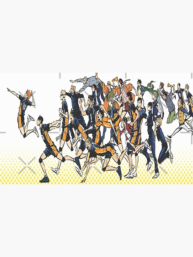 "Haikyuu!! Running Karasuno" Art Print by Maiokoe | Redbubble