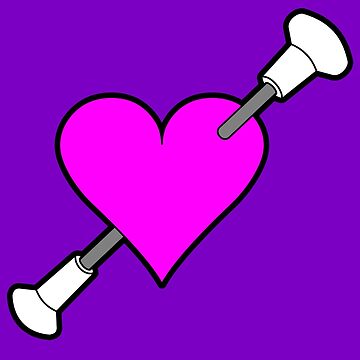 "Shot Through The Heart Baton Twirling Pink" Sticker for Sale by ...