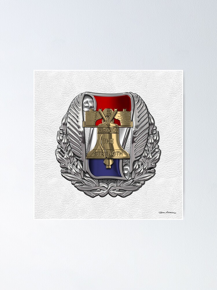 "Army Recruiting Command - USAREC Crest over White Leather" Poster for ...