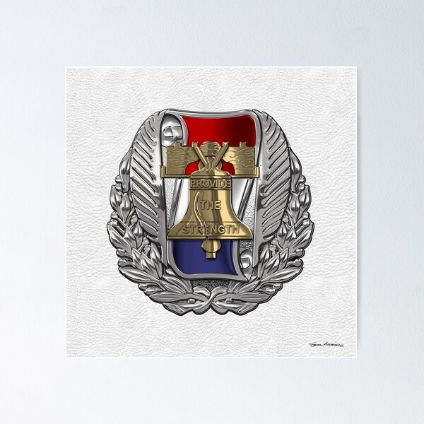 "Army Recruiting Command - USAREC Crest over White Leather" Poster for ...