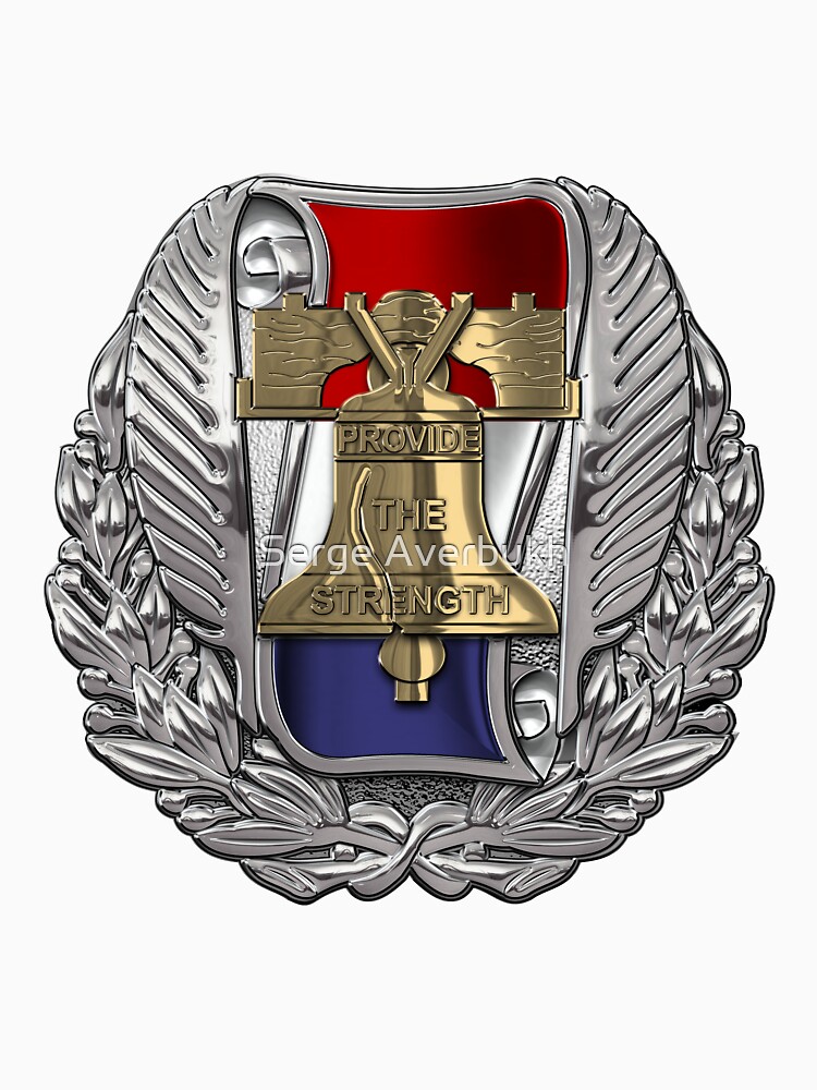 "Army Recruiting Command - USAREC Crest over White Leather" Essential T ...