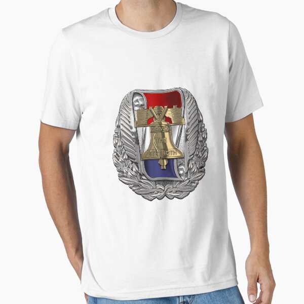 "Army Recruiting Command - USAREC Crest over White Leather" Essential T ...