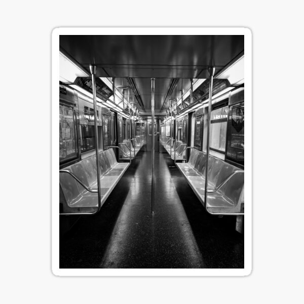 "New York City Subway Car" Sticker for Sale by slitheenplanet | Redbubble