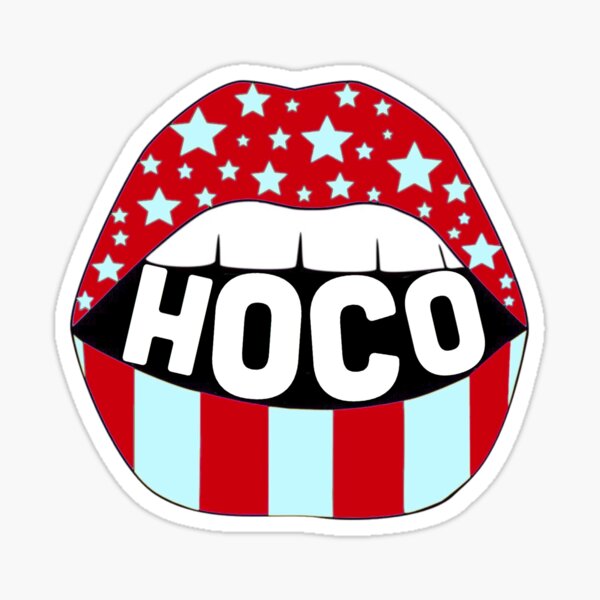 "Hoco Lips" Sticker for Sale by katietherose | Redbubble