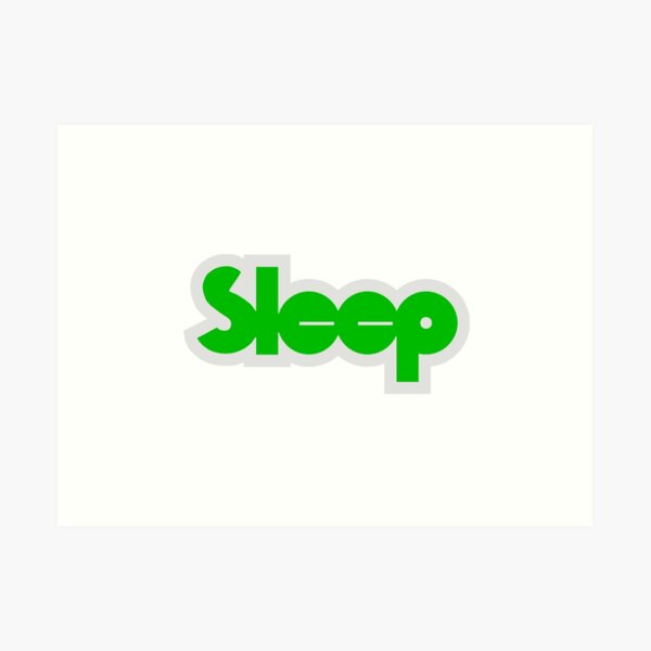 "Sleep Band Logo" Art Print for Sale by mestyclara | Redbubble