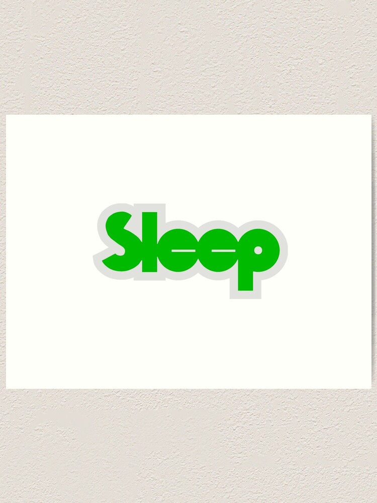 "Sleep Band Logo" Art Print for Sale by mestyclara | Redbubble