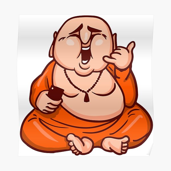 "Fat Buddha" Poster by WybrandB | Redbubble