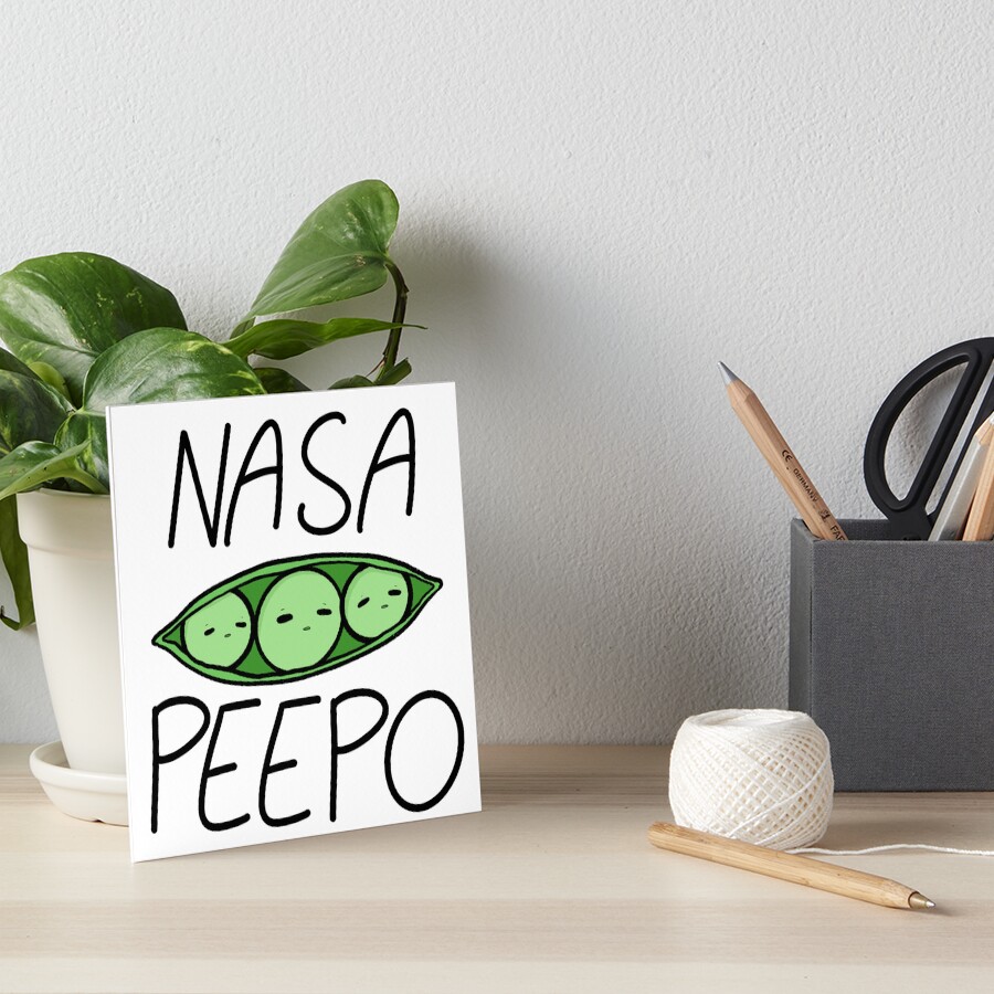 "Nasa Peepo" Art Board Print by SinMineral | Redbubble