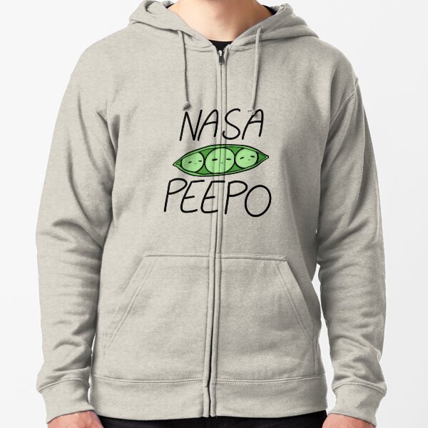 "Nasa Peepo" Zipped Hoodie for Sale by SinMineral | Redbubble