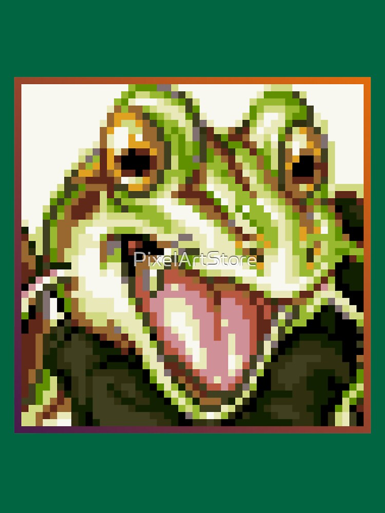 "Frog Portrait - Chrono Trigger" T-shirt by PixelArtStore | Redbubble