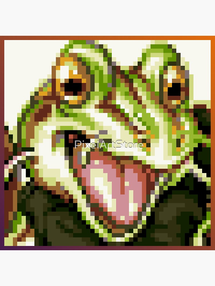 "Frog Portrait - Chrono Trigger" Sticker for Sale by PixelArtStore ...
