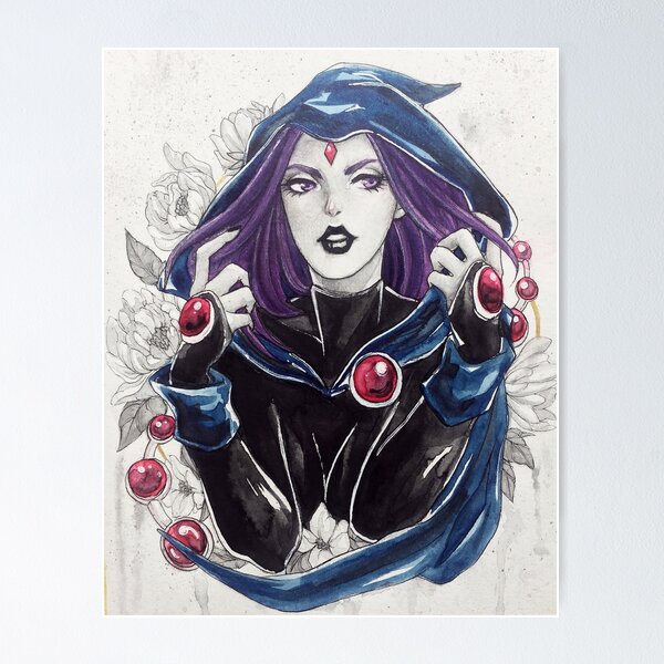 "Teen Titans - Raven" Poster for Sale by C-Yen | Redbubble
