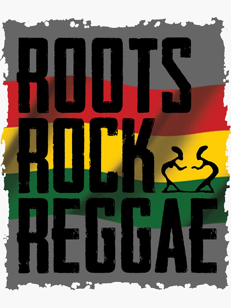 "Roots rock reggae" Sticker by Periartwork | Redbubble