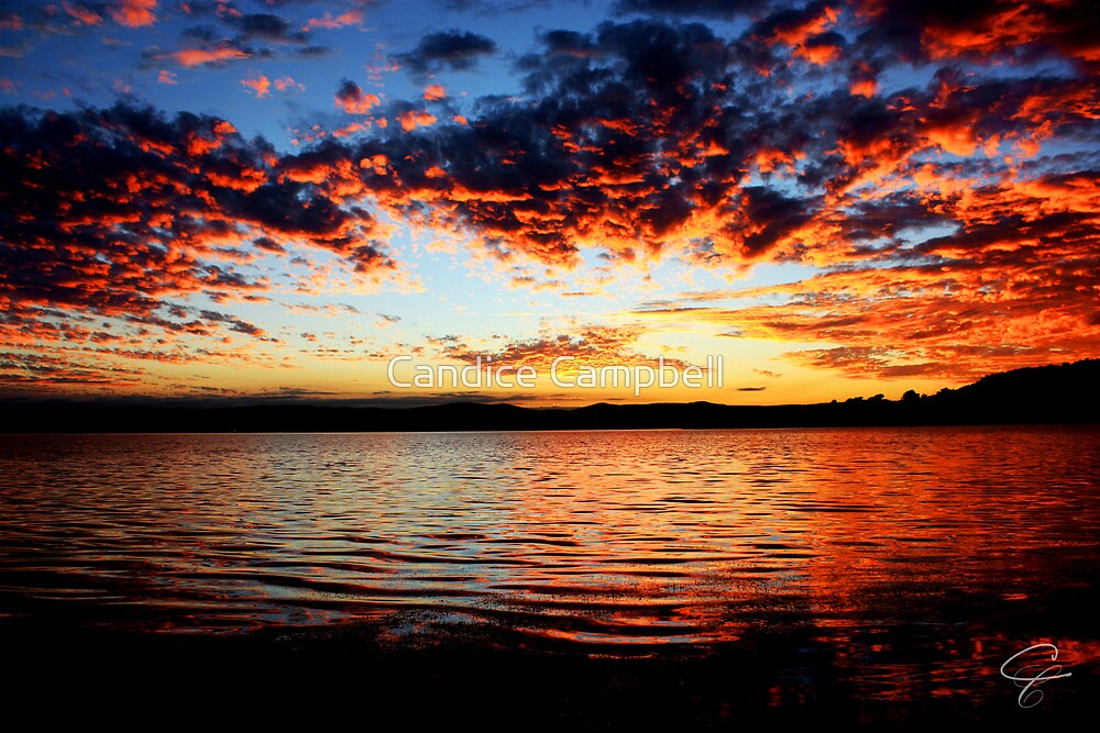 "Warners Bay Sunset- Newcastle, NSW, Australia" by Candice Campbell ...