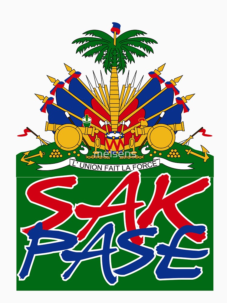"Sak Pase Art | Cute Haitian Creole Pride Design Gift" T-shirt for Sale ...