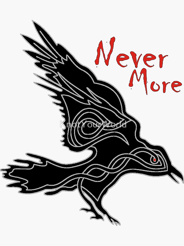 "Celtic Knot Raven" Sticker for Sale by KnotYourWorld | Redbubble