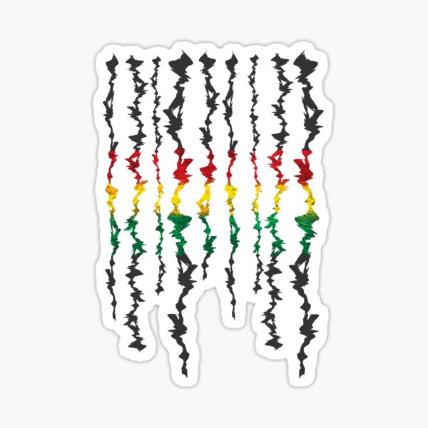 "reggae dreadlocks" Sticker for Sale by Periartwork | Redbubble