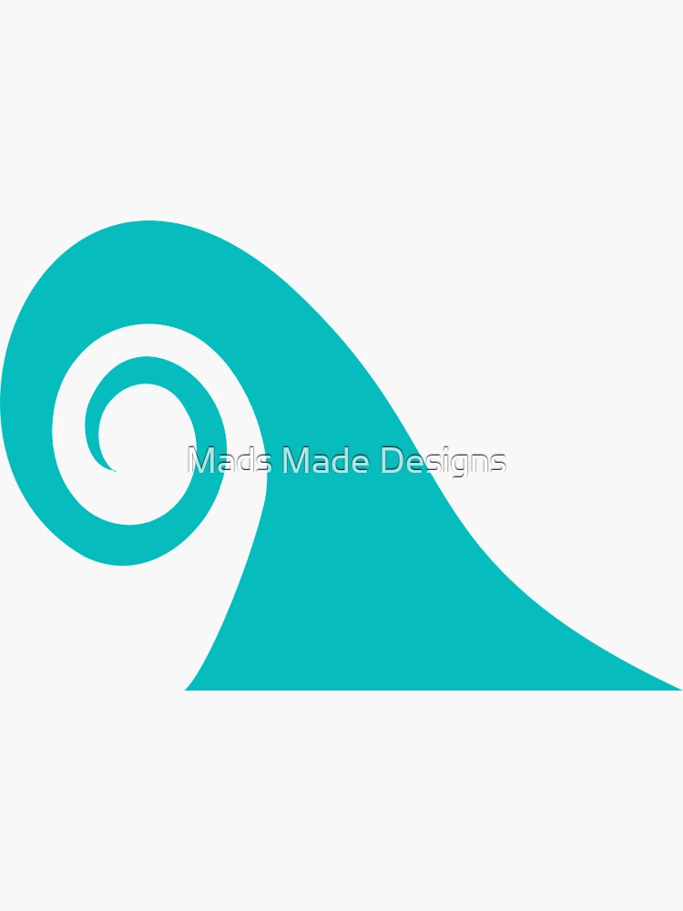"Moana Wave" Sticker for Sale by maddielough | Redbubble