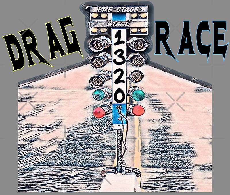 "Drag Racing Christmas Tree Lights, Staging Lights" by CharJens | Redbubble
