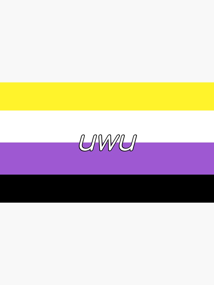 "Nonbinary Pride - uwu Edition" Sticker for Sale by michaelkyan | Redbubble