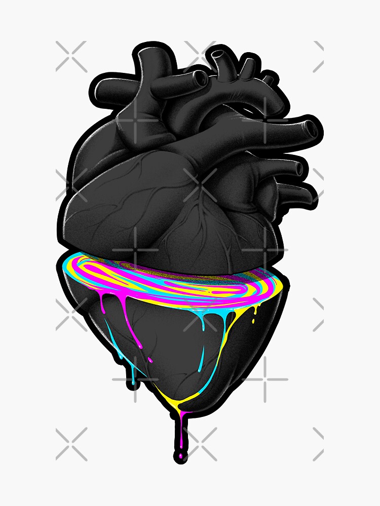 "Bleeding Heart" Sticker for Sale by tobiasfonseca | Redbubble
