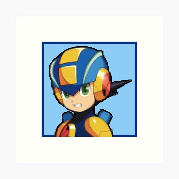 "Megaman Battle Network Pixel Portrait" Art Print for Sale by Persona ...