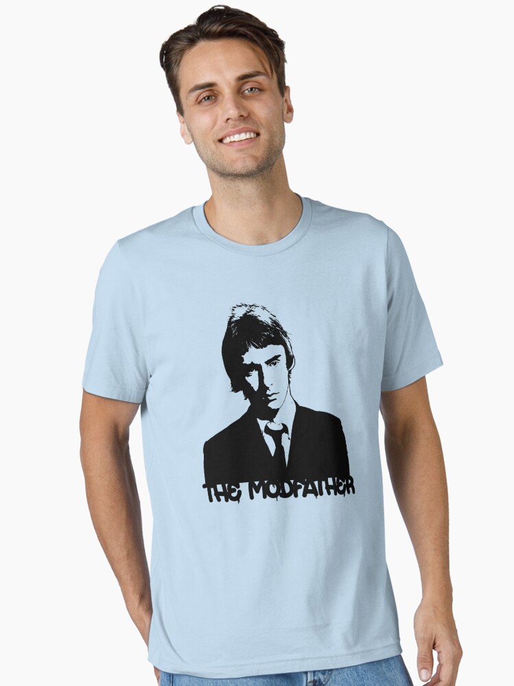 "Paul Weller - The Modfather - Black Stencil" Essential T-Shirt for ...