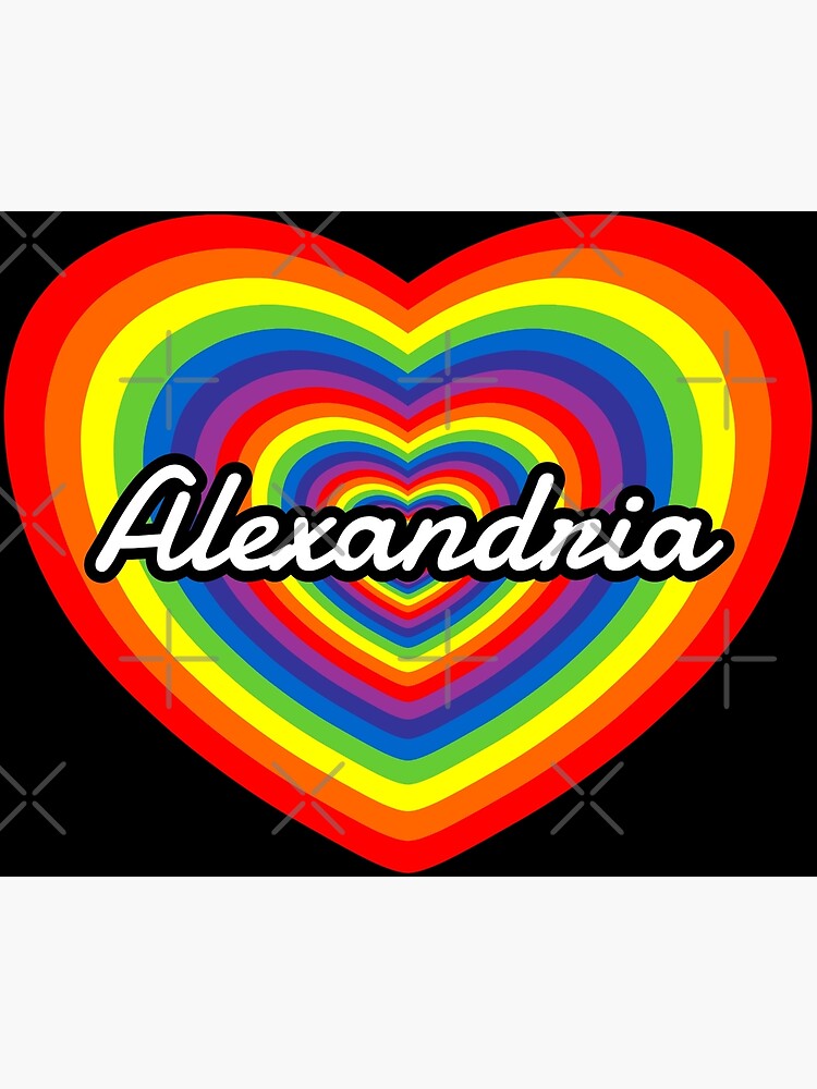 "I Love Alexandria Ocasio-Cortez AOC rainbow heart" Poster by ...