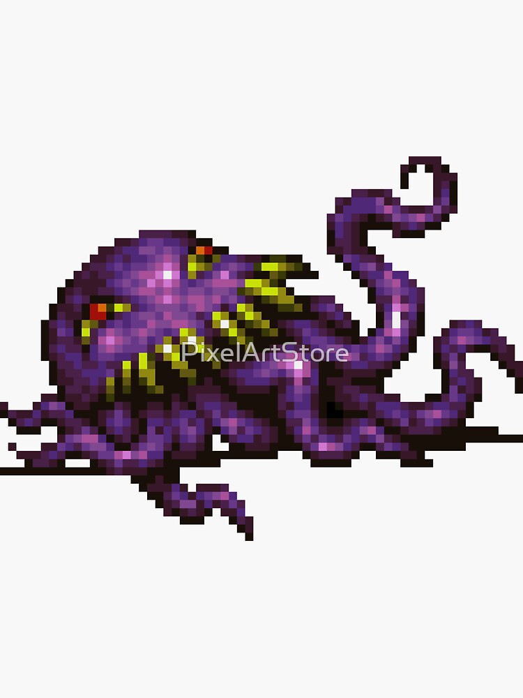 "Ultros - Final Fantasy VI" Sticker for Sale by PixelArtStore | Redbubble