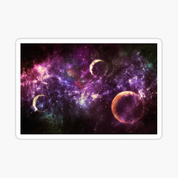 "Fantasy Space Nebula" Sticker for Sale by AstroAnie | Redbubble