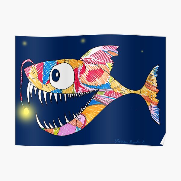 "Deep Sea Fish" Poster by juhanrodrik | Redbubble