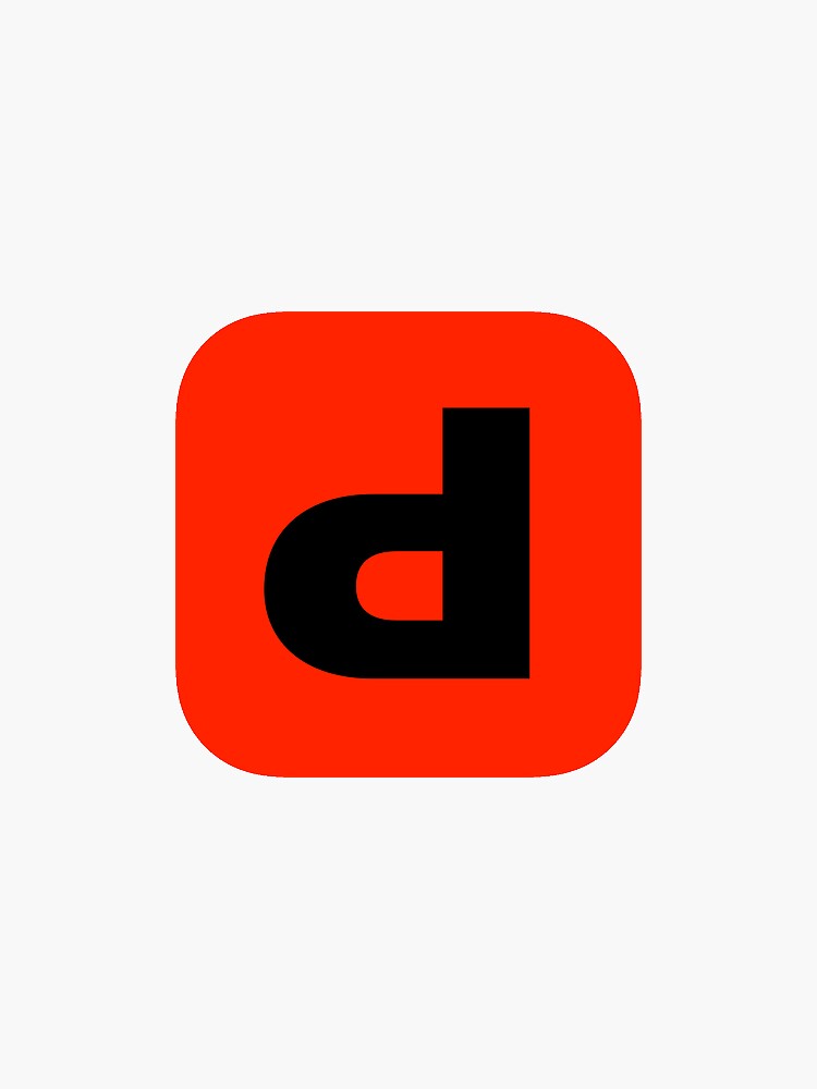 "depop logo" Sticker for Sale by jamestothet | Redbubble
