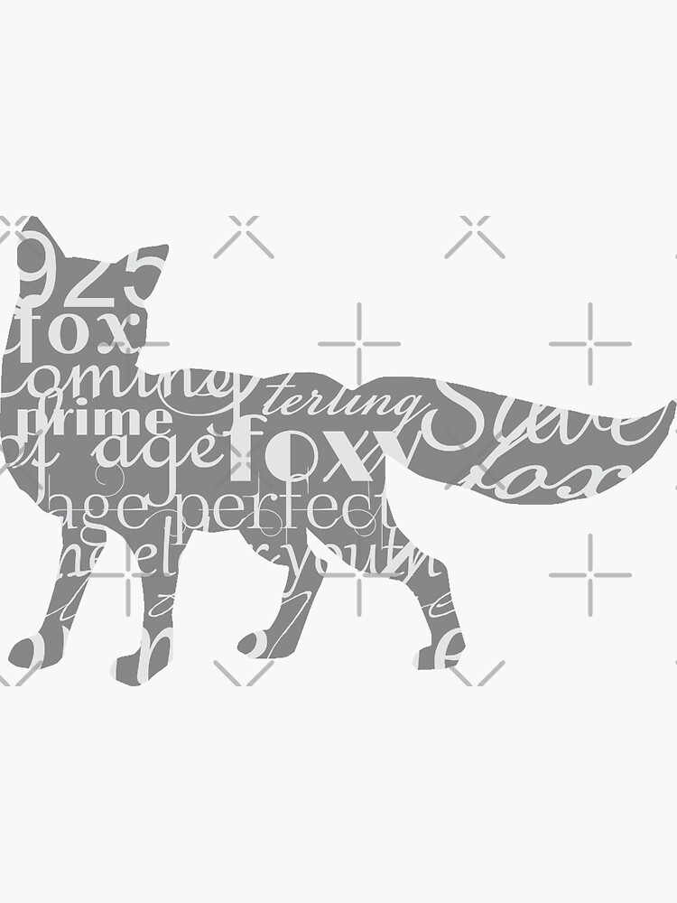 "Grey haired silver fox" Sticker for Sale by Ownedandloved | Redbubble