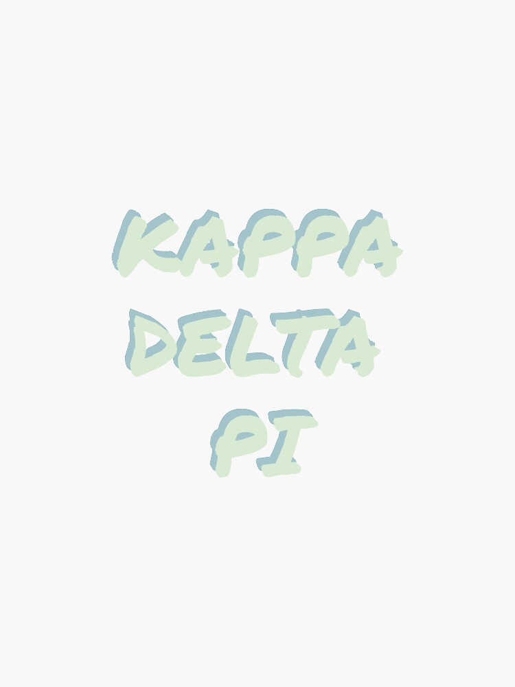 "kappa delta pi " Sticker for Sale by Neve12 | Redbubble