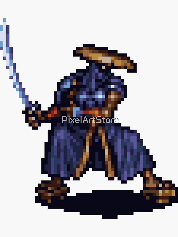"16-Bit Dark Samurai" Sticker by PixelArtStore | Redbubble