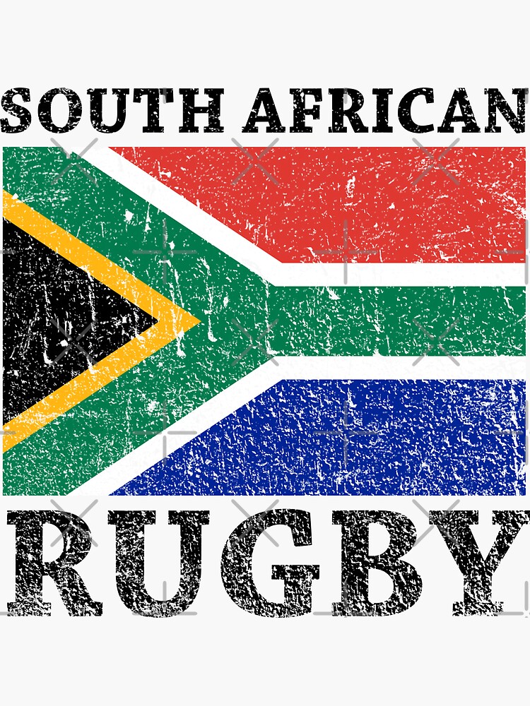 "South African Rugby & South Africa Flag" Sticker for Sale by d247 ...