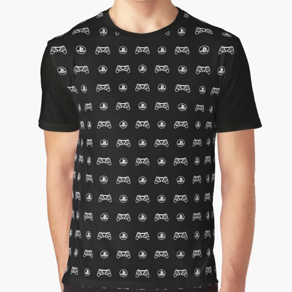 "PS2 Pattern" T-shirt for Sale by ymcfly | Redbubble | ps2 graphic t ...