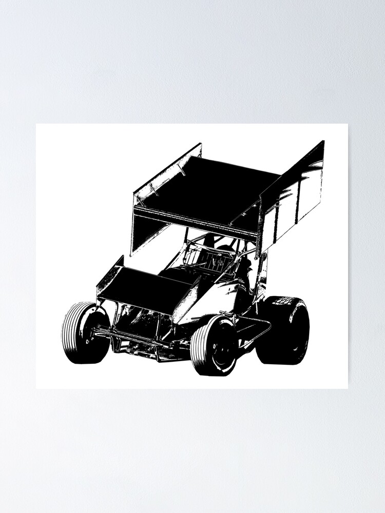 "Sprint Car" Poster for Sale by chasvit088 | Redbubble