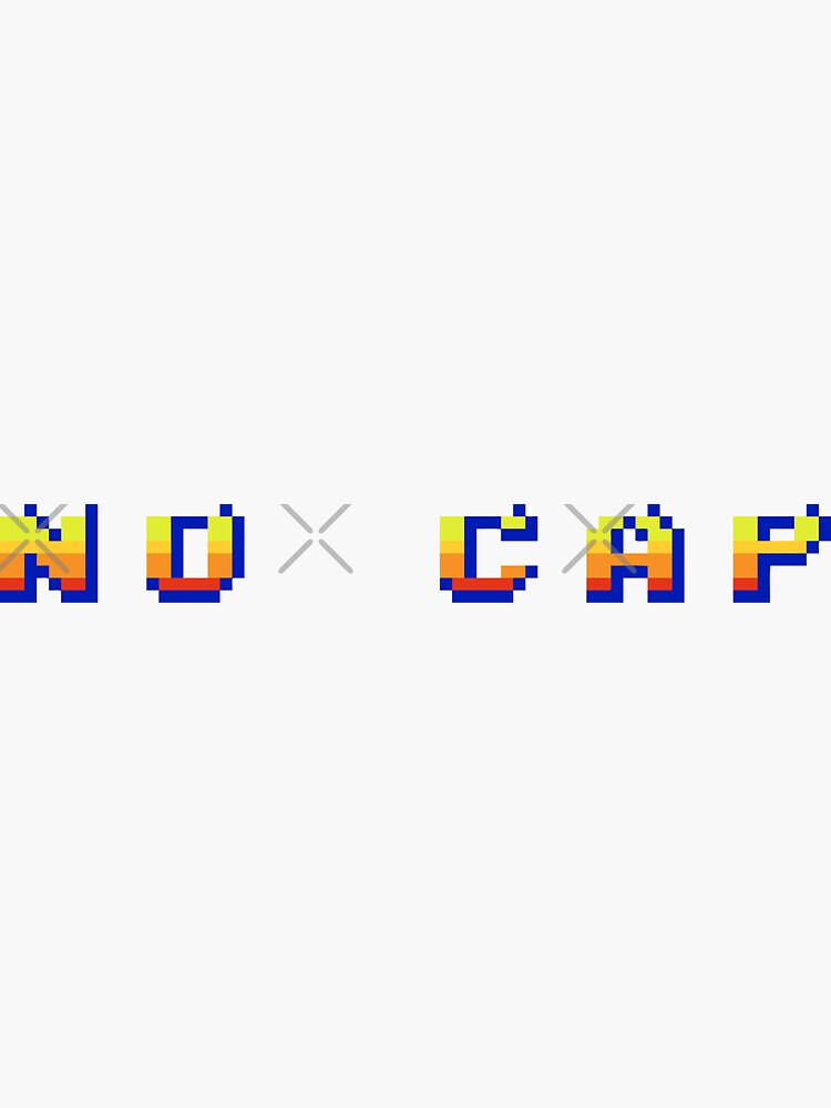 "No Cap" Sticker by SamuelMolina | Redbubble