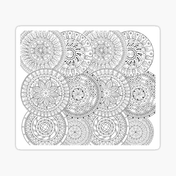 "Circle Doodle Art" Sticker for Sale by aimeeandkate | Redbubble