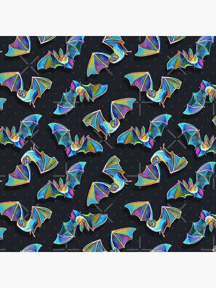 "Psychedelic Bat Pattern by Robert Phelps" Art Print for Sale by ...