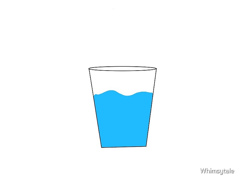 "Animated cartoon water cup glass" by Whimsytale | Redbubble