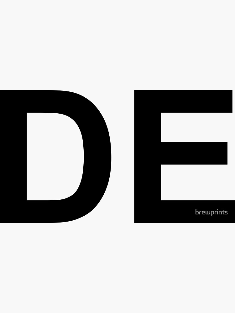 "Delaware State Letters" Sticker for Sale by brewprints | Redbubble