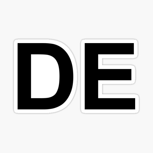 "Delaware State Letters" Sticker for Sale by brewprints | Redbubble