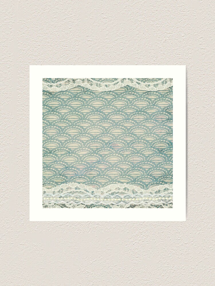 "teal,rustic,worn,retro,pattern,white,lace,pearls,shabby chic,vintage ...