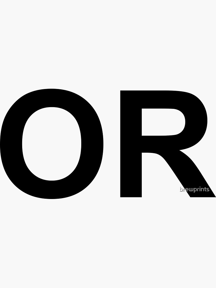 "Oregon State Letters" Sticker by brewprints | Redbubble