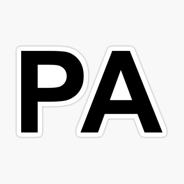 "Pennsylvania State Letters" Sticker by brewprints | Redbubble