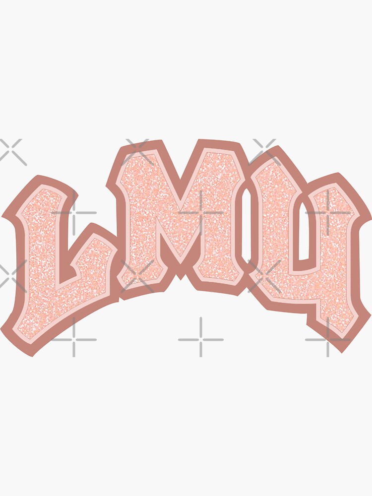 "LMU Rose Gold Peach Glitter" Sticker by amenegrete | Redbubble