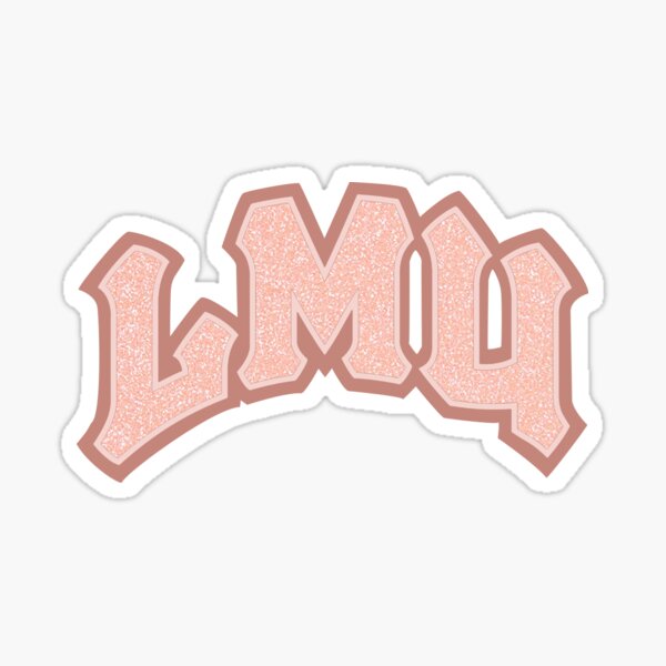 "LMU Rose Gold Peach Glitter" Sticker by amenegrete | Redbubble