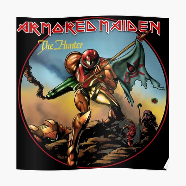"ARMORED MAIDEN" Poster by ginnamills | Redbubble